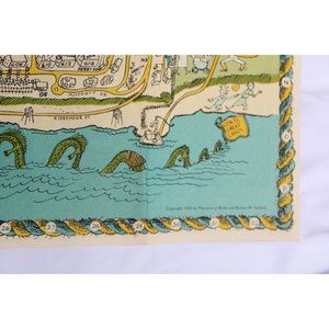 Wall Decor | 1949 A Cartoon Map Of The Great Lakes Gadbois And Ritter ...